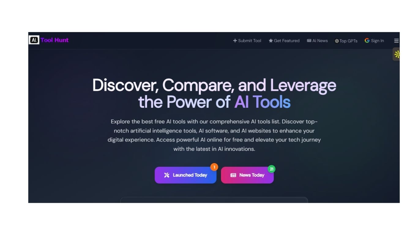 AI Tool Hunt: Discover the Best AI Tools for Every Business Need in 2025